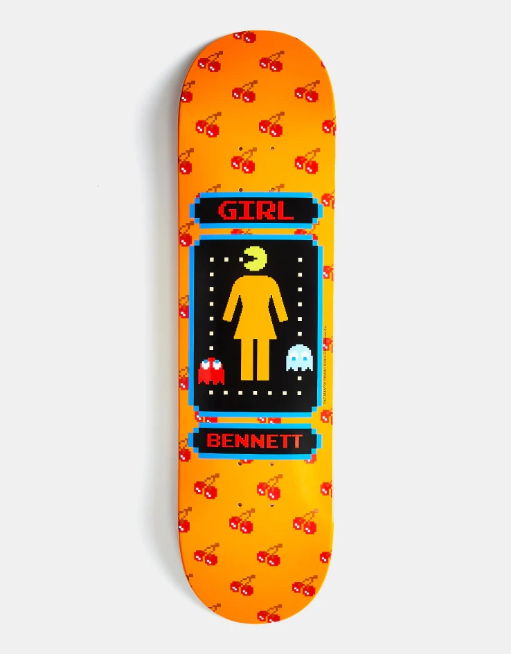 Girl x Pac-Man Bennett G027 Skateboard Deck - 8.25" - TRICK TECH